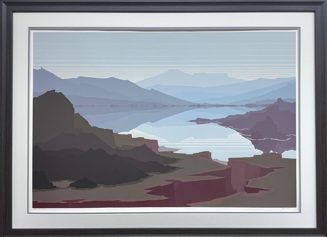 Jerry Schurr "yellowstone" Hand Signed & # Framed Serigraph Art ...