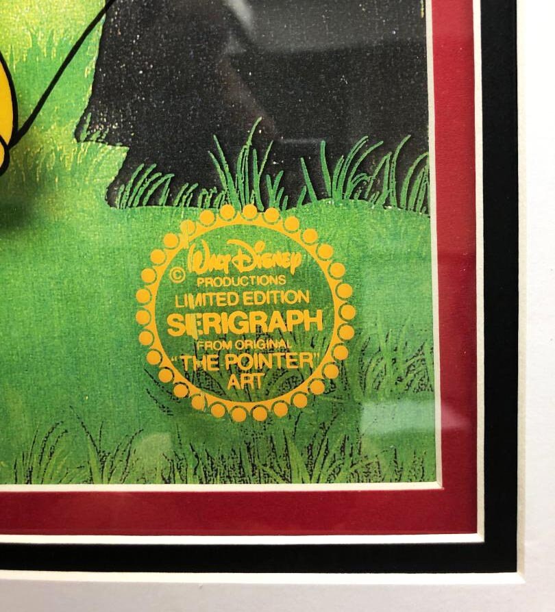 Disney pointer mickey With Pluto FRAMED Lmtd. - Etsy UK