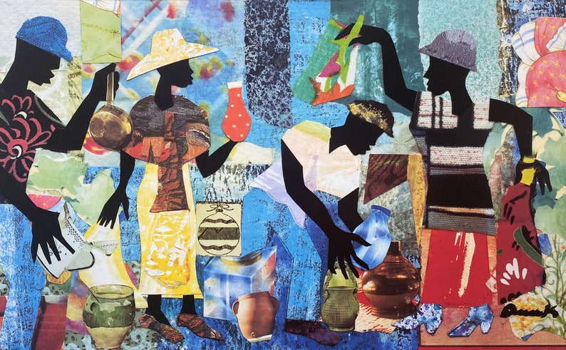 James Denmark "yard Sale" Custom Framed African American Art Music - Etsy
