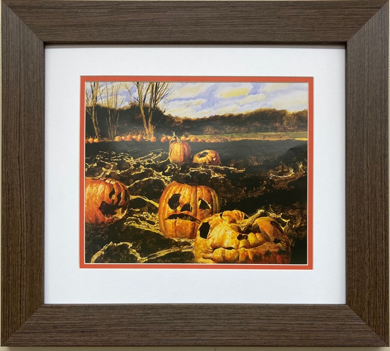 Jamie Wyeth "warm Halloween" CUSTOM FRAMED Art Andrew Americana Pumpkin ...