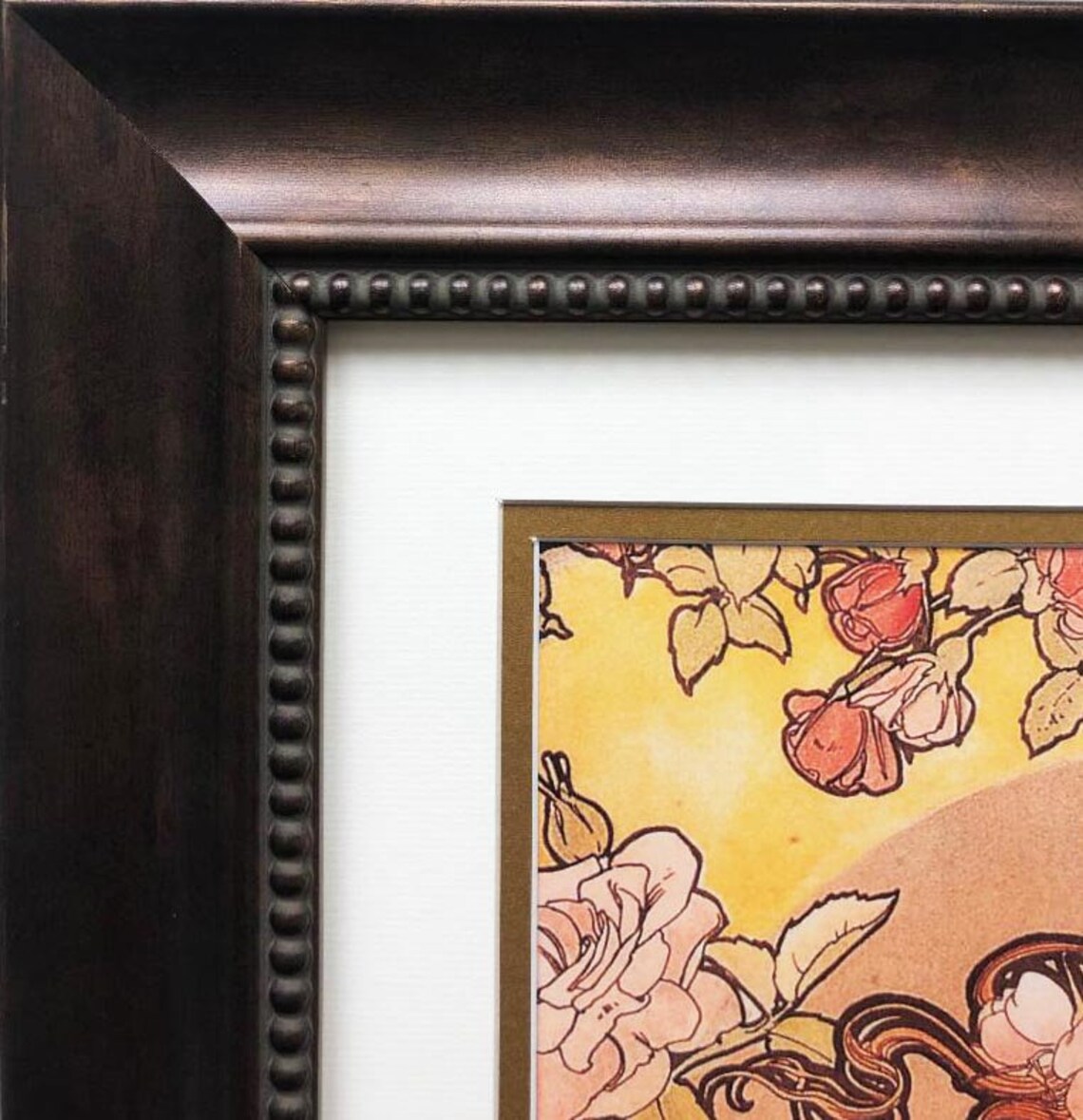 Alphonse Mucha The Flowers: Rose 1898 detail | Etsy