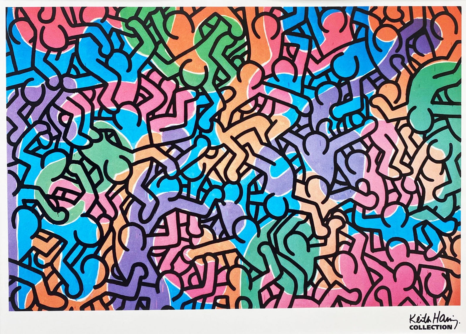Keith Haring untitled figures 1985 NEWLY CUSTOM - Etsy