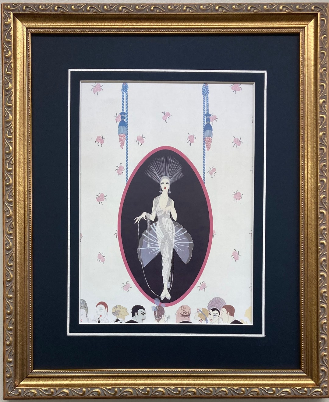 Erte "the Portrait" Newly CUSTOM FRAMED Print - Etsy