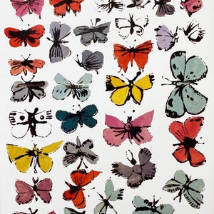 Andy Warhol "butterflies" 1955 CUSTOM FRAMED Pop Art Lithograph - Etsy