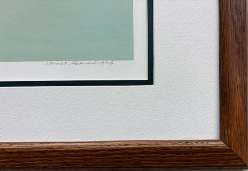 James Feriola "winter Tranquility" Hand Signed Lithograph Custom Framed ...
