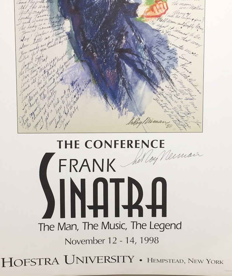 Leroy Neiman the Conference Frank SINATRA Hofstra - Etsy