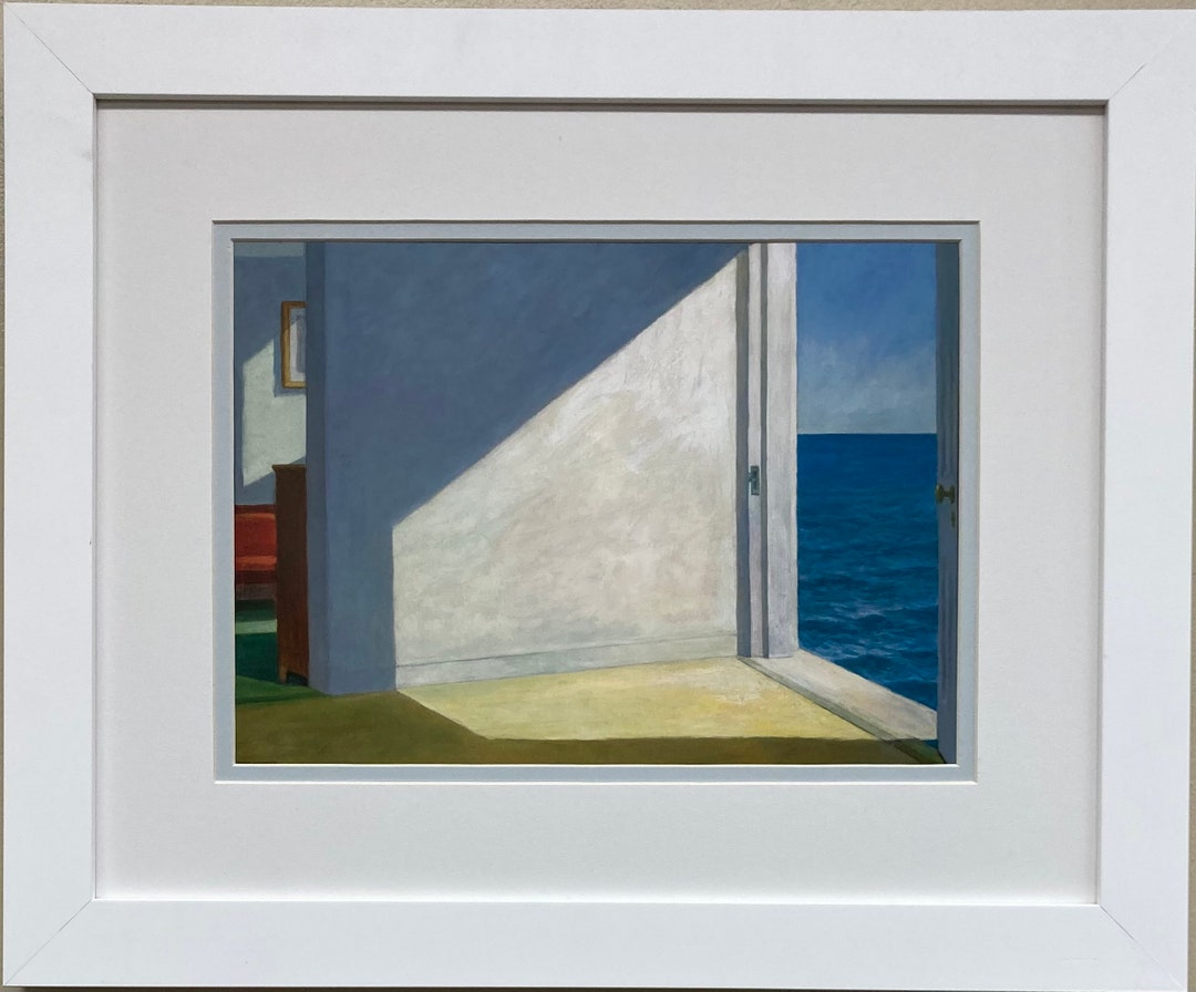 Edward Hopper "rooms by the Sea" New CUSTOM FRAMED Art Beach Ocean - Etsy