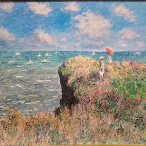 Claude Monet "cliff Walk at Pourville 1882" FRAMED Art Masters ...