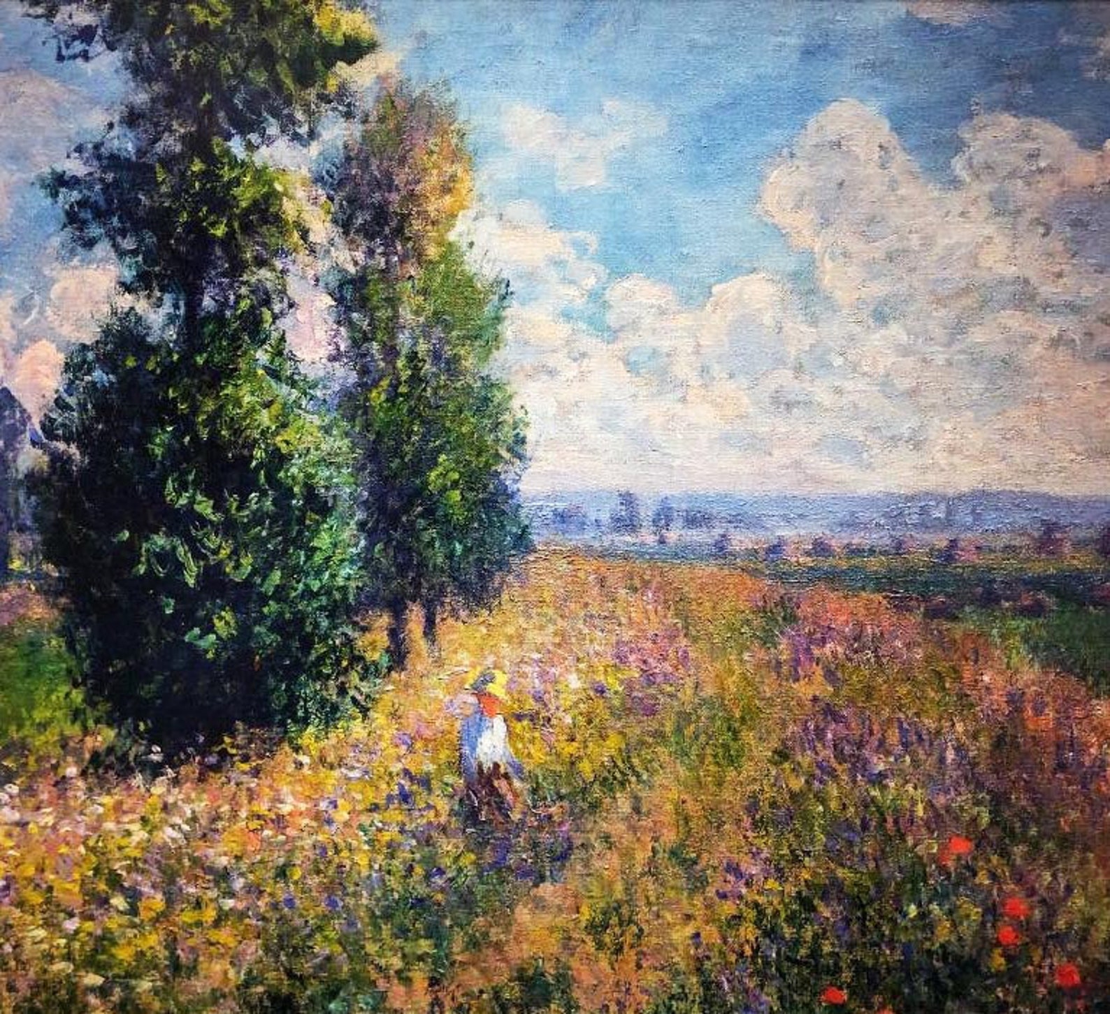 Claude Monet meadow With Poplars 1866 CUSTOM - Etsy