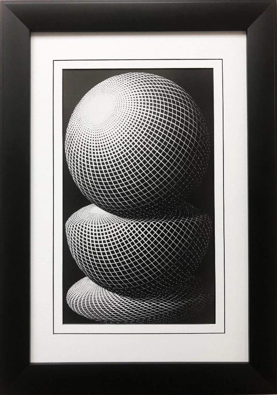 M.c.escher three Spheres I CUSTOM FRAMED Art - Etsy