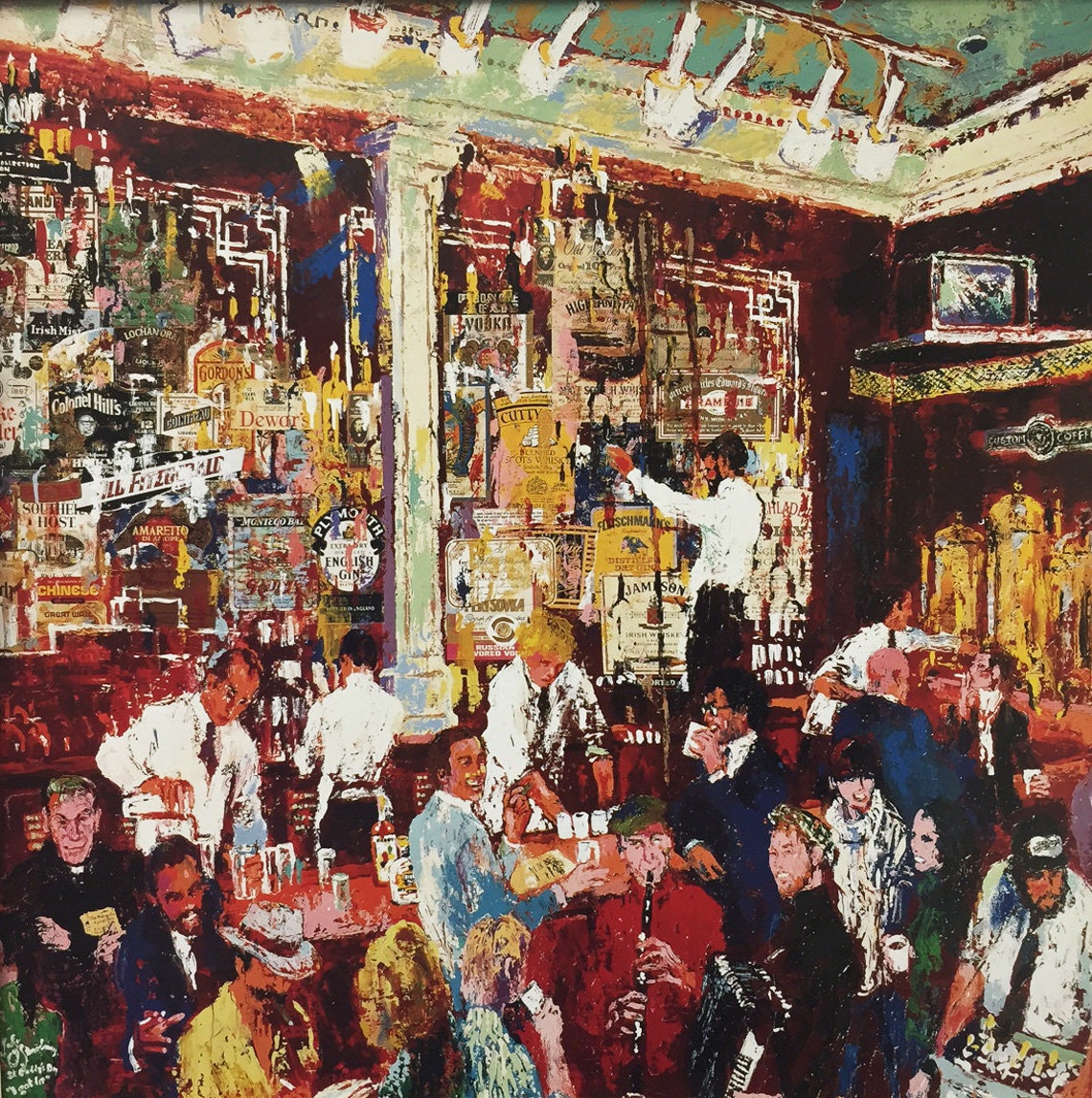 Leroy Neiman "f.x. Mcrory's Whiskey Bar" CUSTOM FRAMED - Etsy