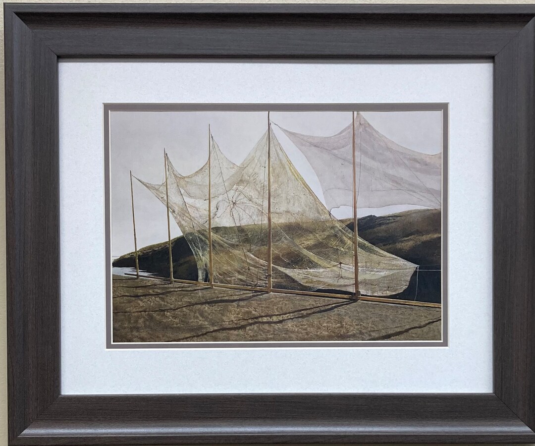 Andrew Wyeth "pentecost '89" CUSTOM FRAMED Art Americana Rural Farm USA ...