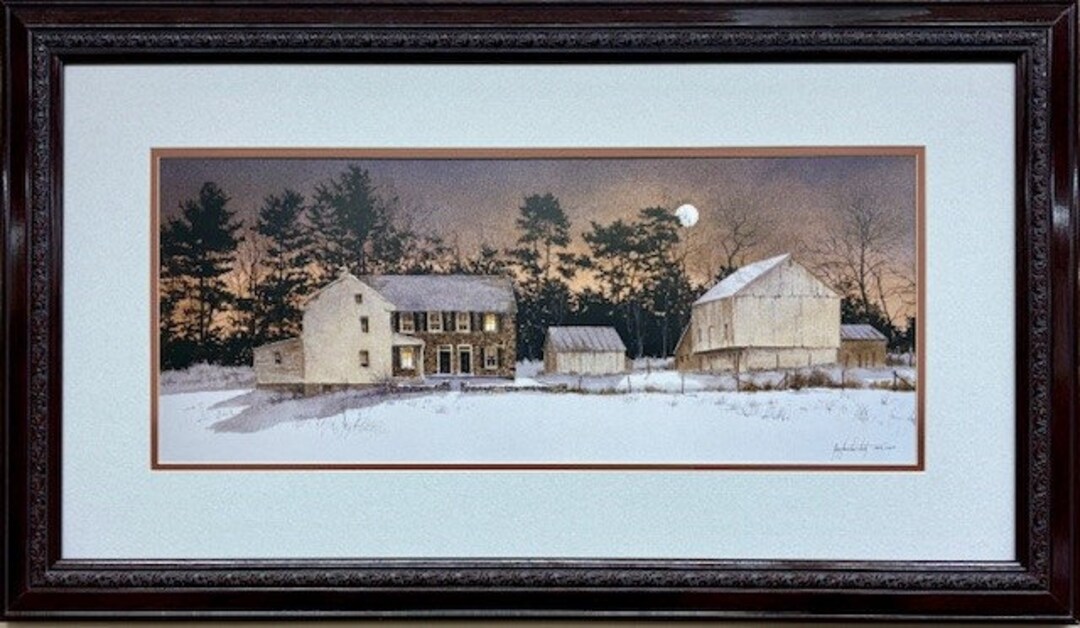 Ray Hendershot "spruce Hill" FRAMED American Country Farm Art Print New ...
