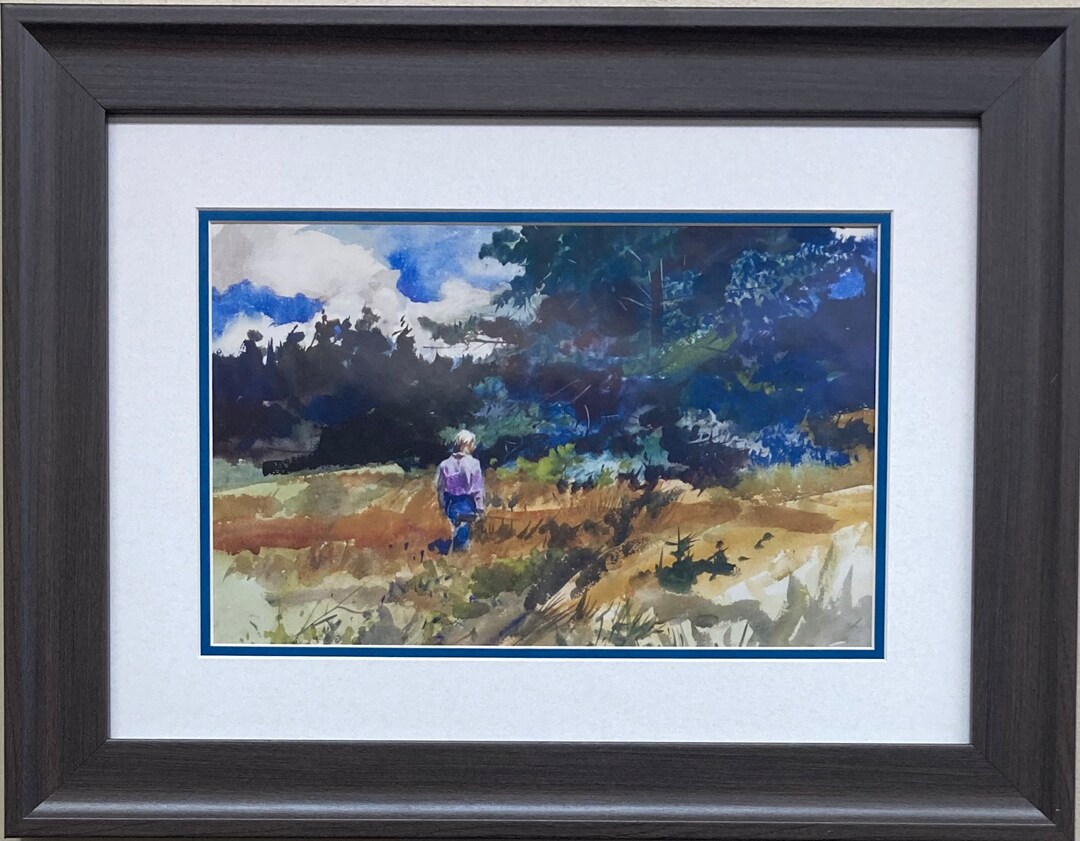 Andrew Wyeth "big Spruce '38" CUSTOM FRAMED Art Americana Rural Farm ...