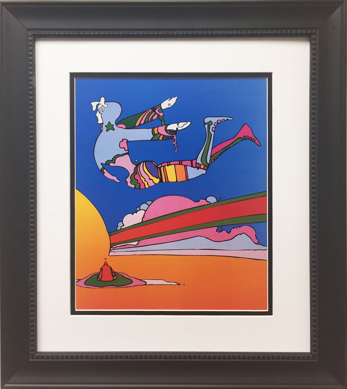Peter Max Cosmic Flyer 2000 Newly Custom Framed | Etsy