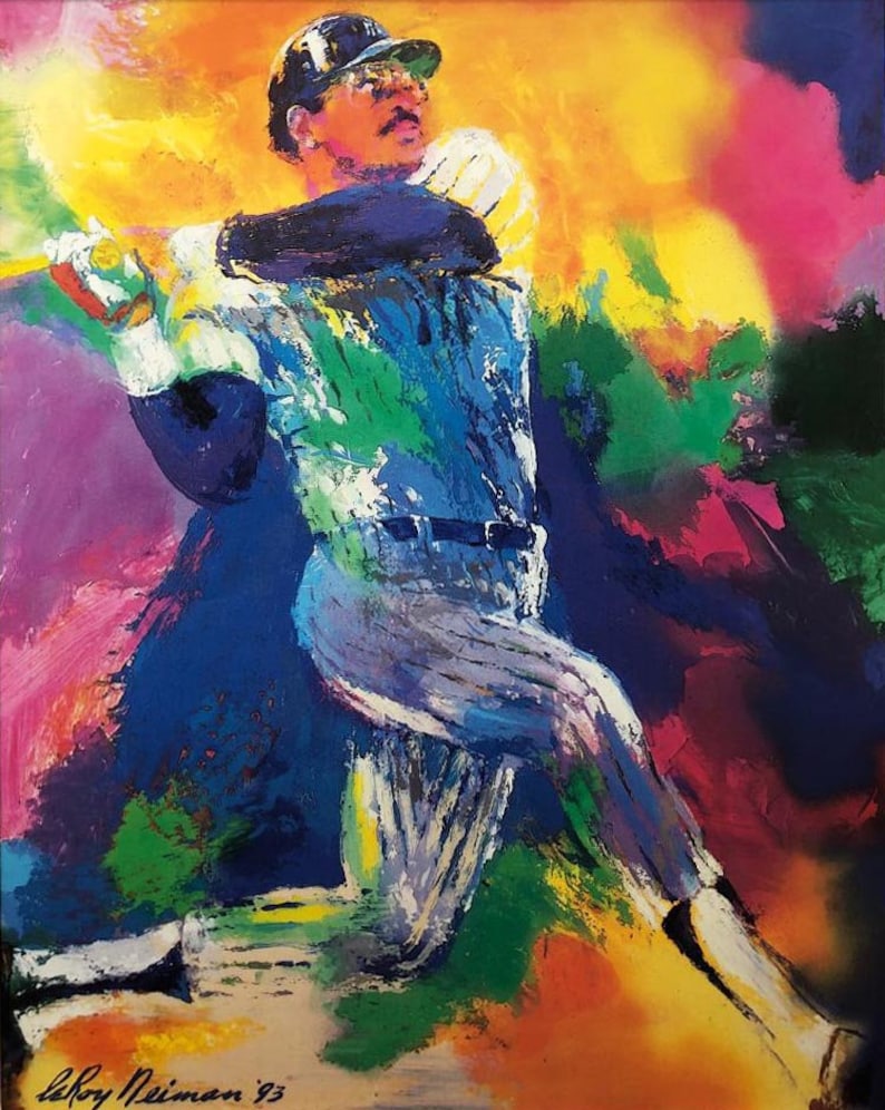 Leroy Neiman reggie Jackson FRAMED NEW ART - Etsy