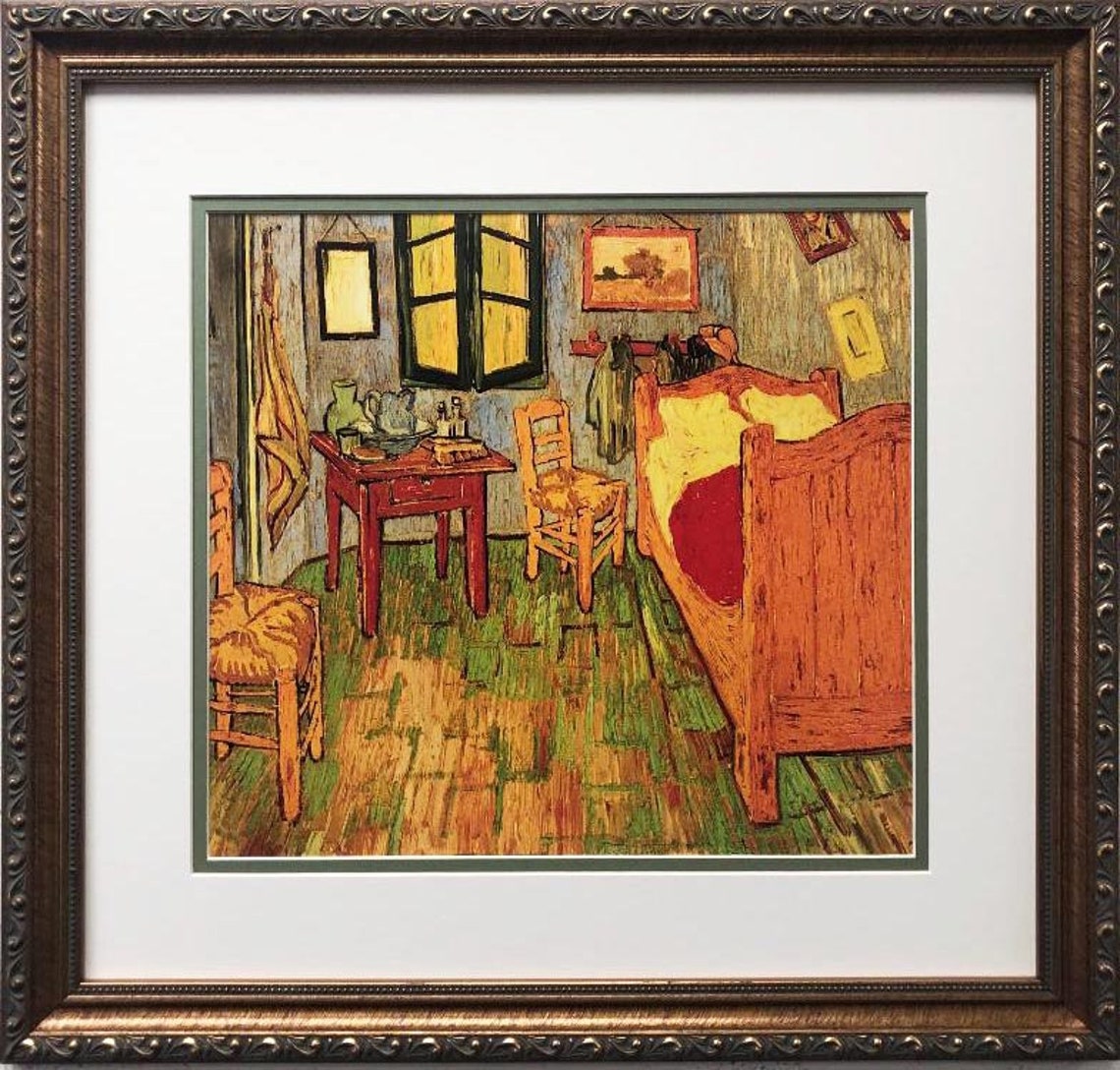 Vincent Van Gogh "the Bedroom" CUSTOM FRAMED ART - Etsy