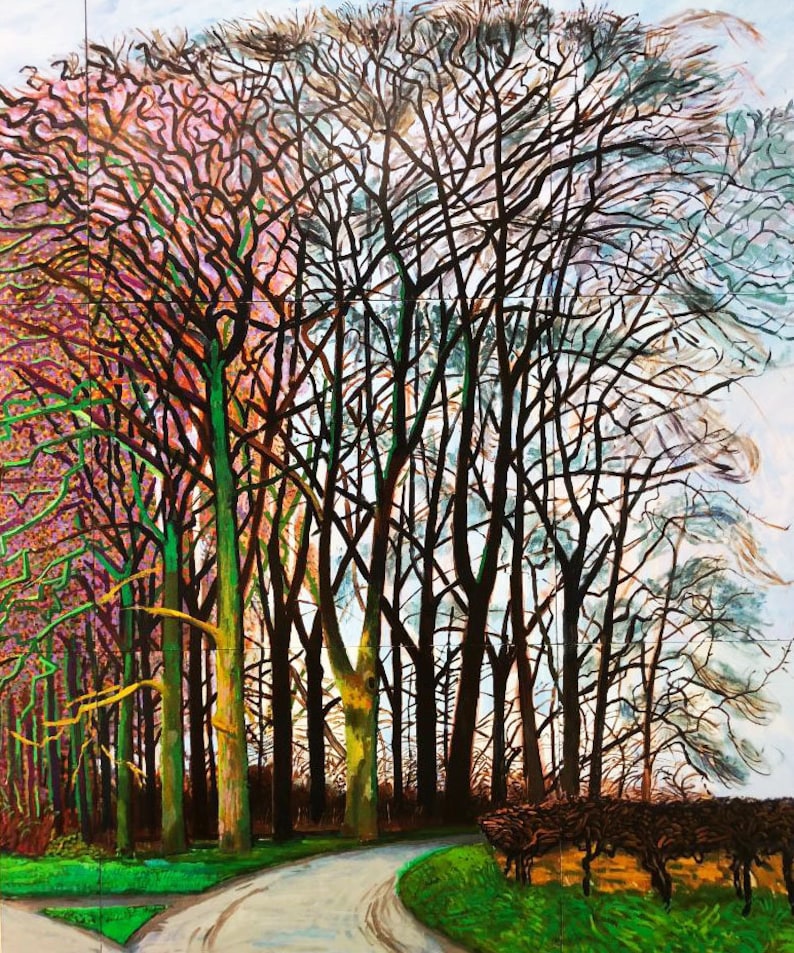 David Hockney "bigger Trees, Nearer Warter" NEW Custom FRAMED ART ...