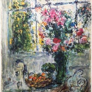 Marc Chagall "still Life" Framed Art Limited Offset Lithograph - Etsy
