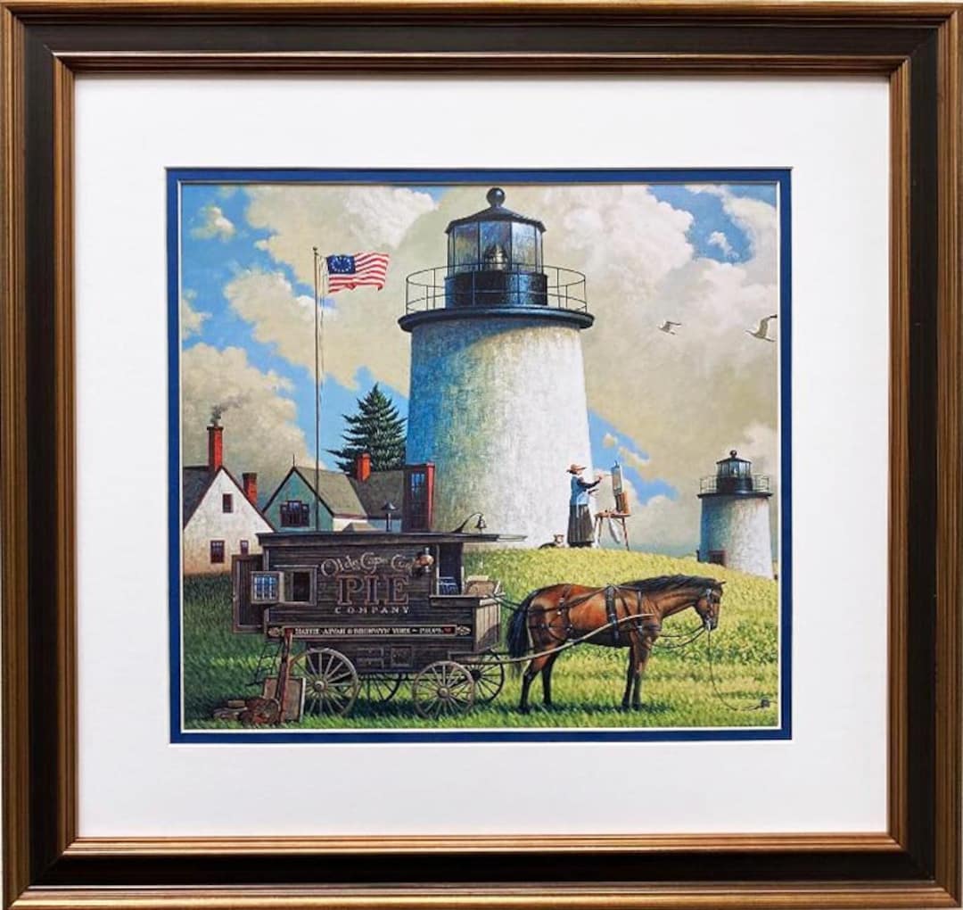Charles Wysocki "old Cape Cod Pie Company" New CUSTOM FRAMED Art - Etsy