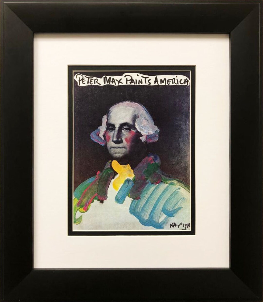 Peter Max "peter Max Paints America" New FRAMED Art - Etsy