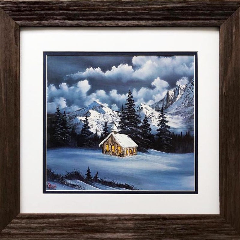Framed Bob Ross - Etsy