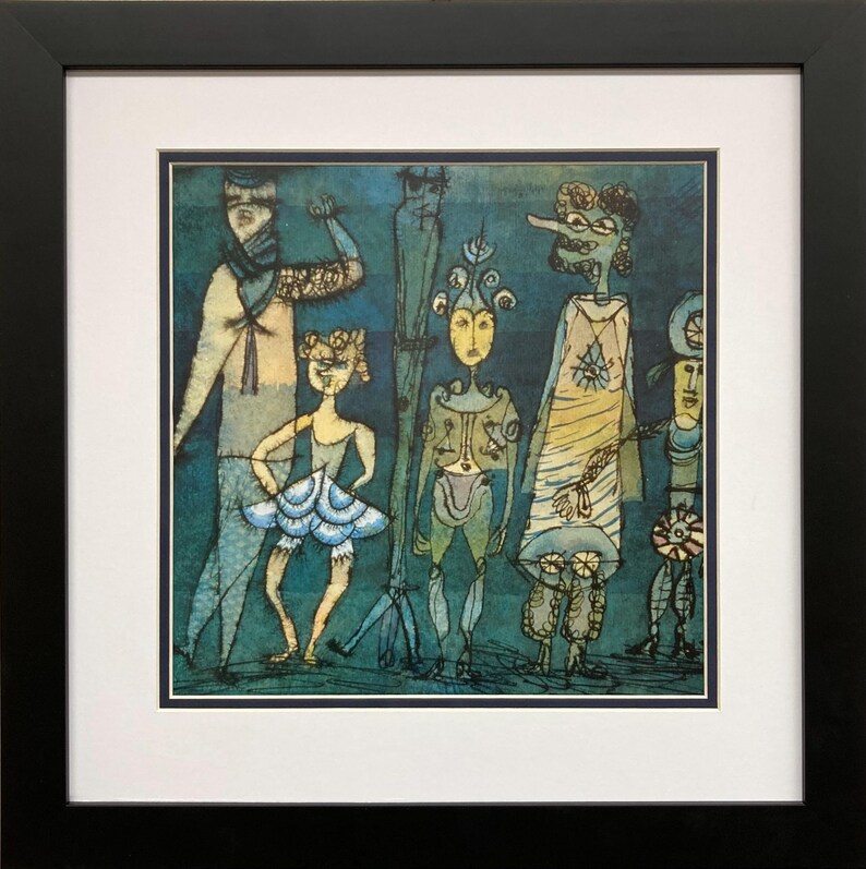 Paul Klee "masks 1923 (detail)" NEWLY CUSTOM FRAMED Print Art ...