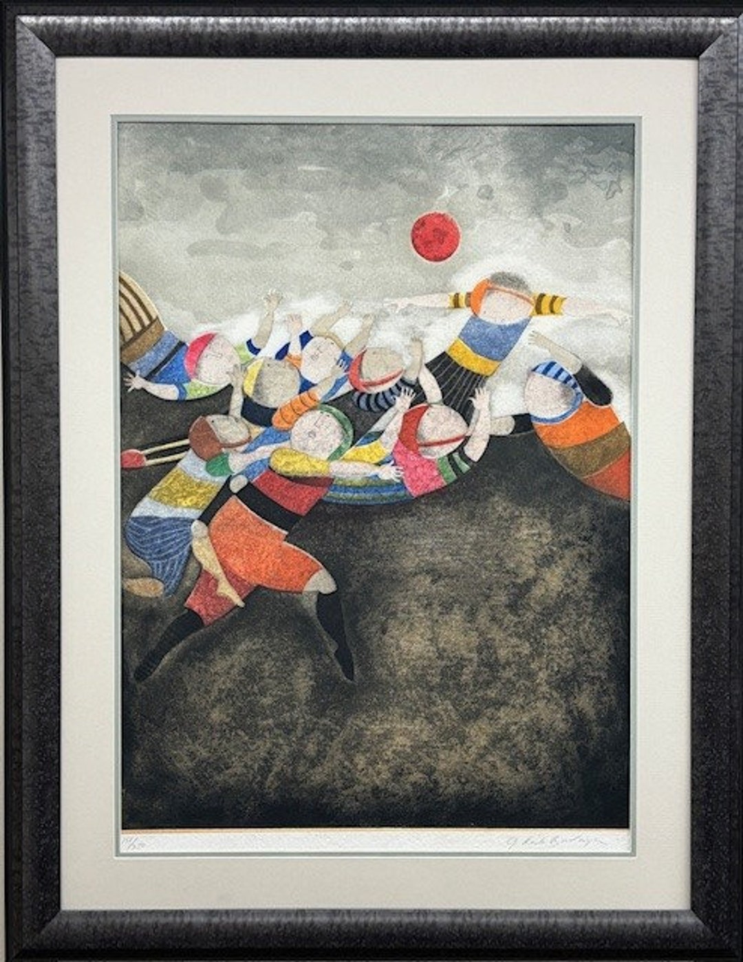 Graciela R. Boulanger "juego De Domingo" SIGNED ORIGINAL Lithograph ...