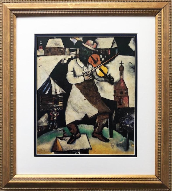 Marc Chagall El Violinista Marc Chagall Poster : The Blue Violinist
