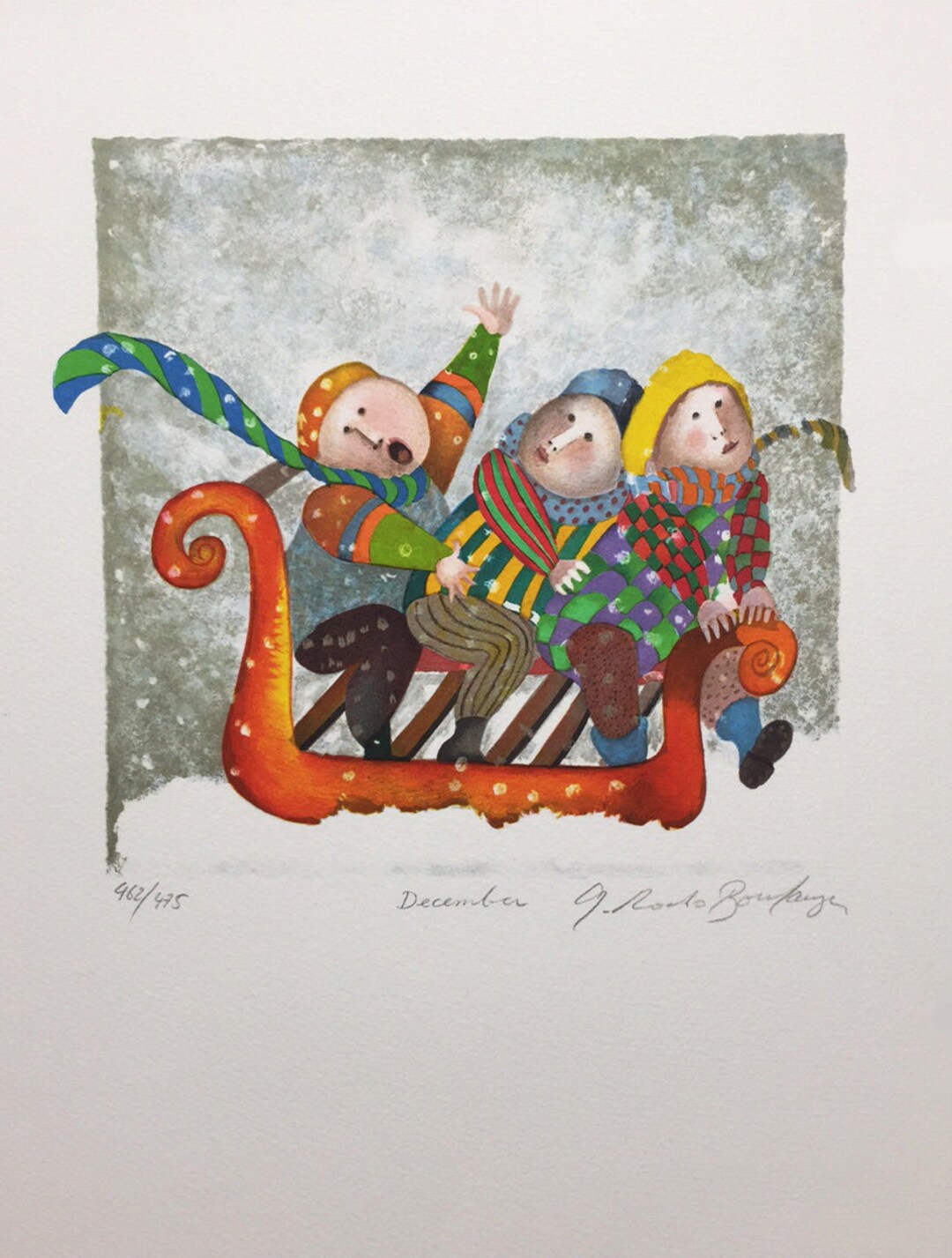 G. Boulanger "december" 2000 Millenium Calendar Suite HAND SIGNED ...