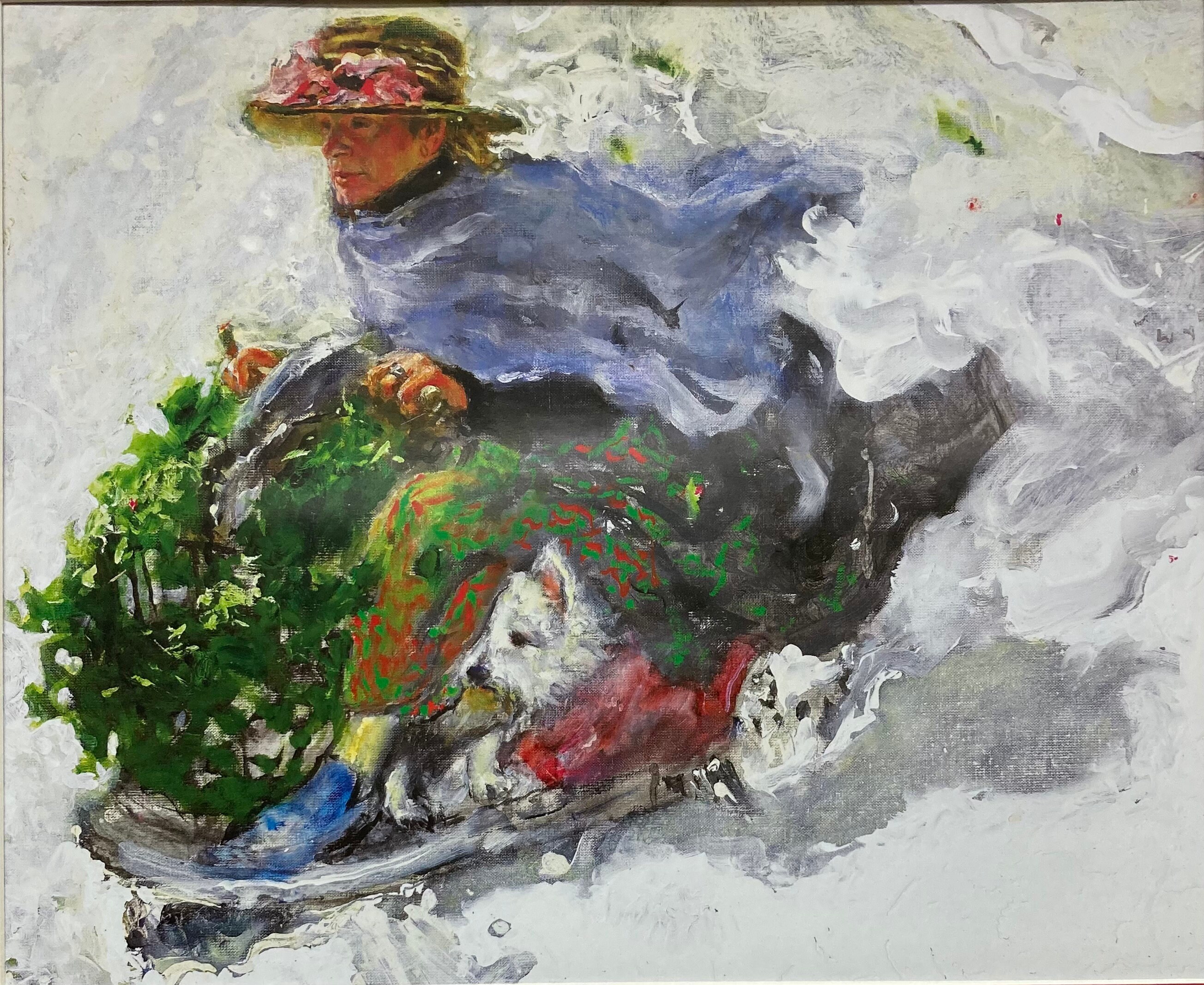 Jamie Wyeth "stealing Holly From the Irenee" CUSTOM FRAMED Art Andrew ...