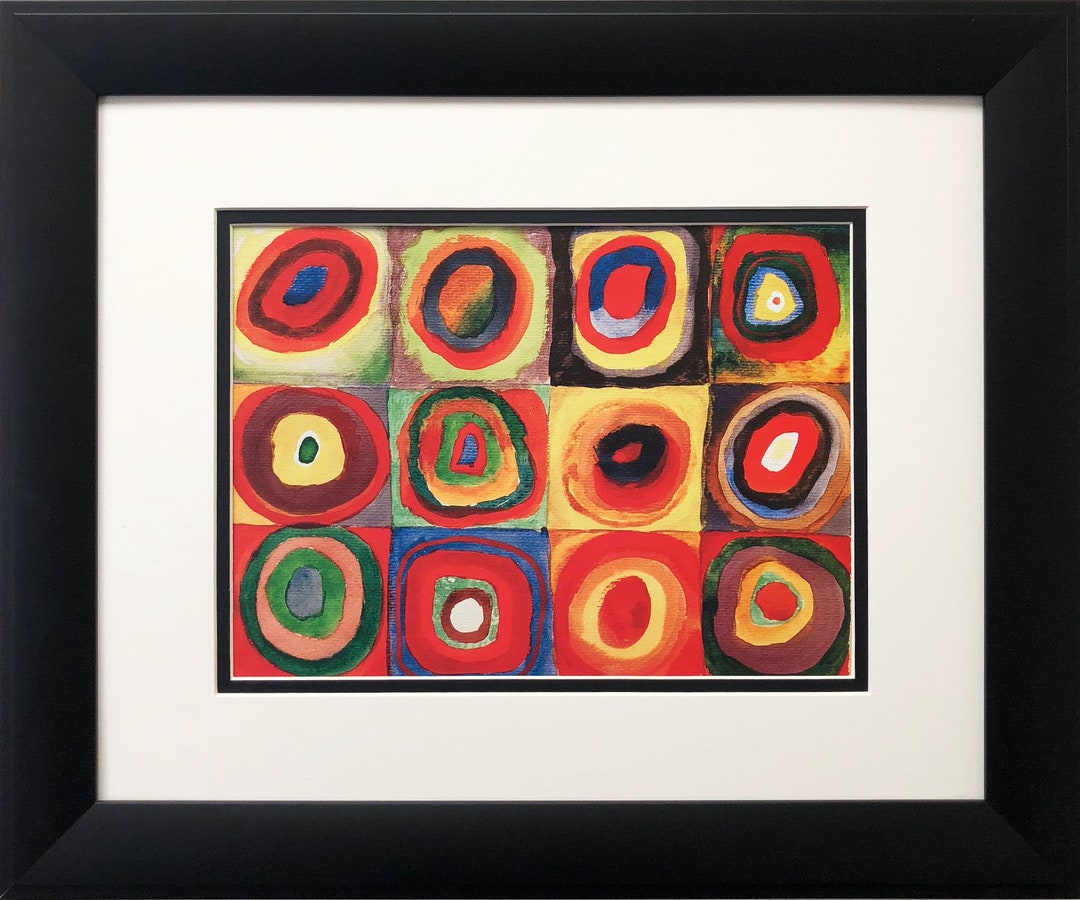Wassily Kandinsky "colour Study 1913" Abstract Art CUSTOM FRAMED - Etsy
