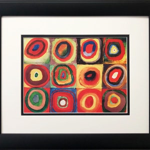 Wassily Kandinsky "colour Study 1913" Abstract Art CUSTOM FRAMED - Etsy