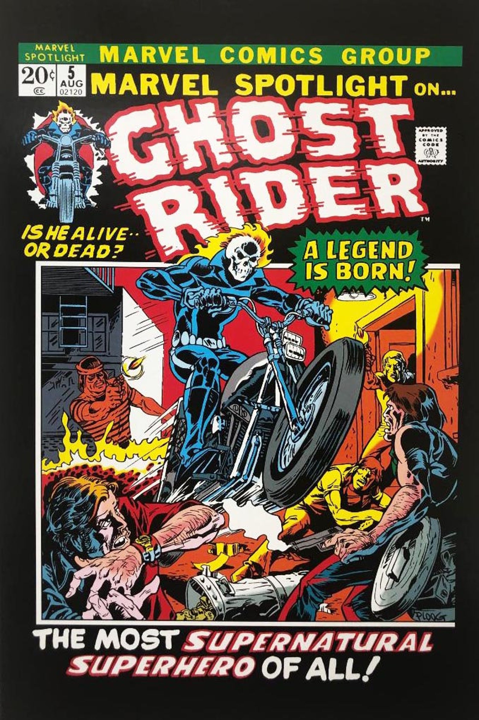 Marvel "ghost Rider- A Legend is Born" #5 Framed Comic Book Poster - Etsy