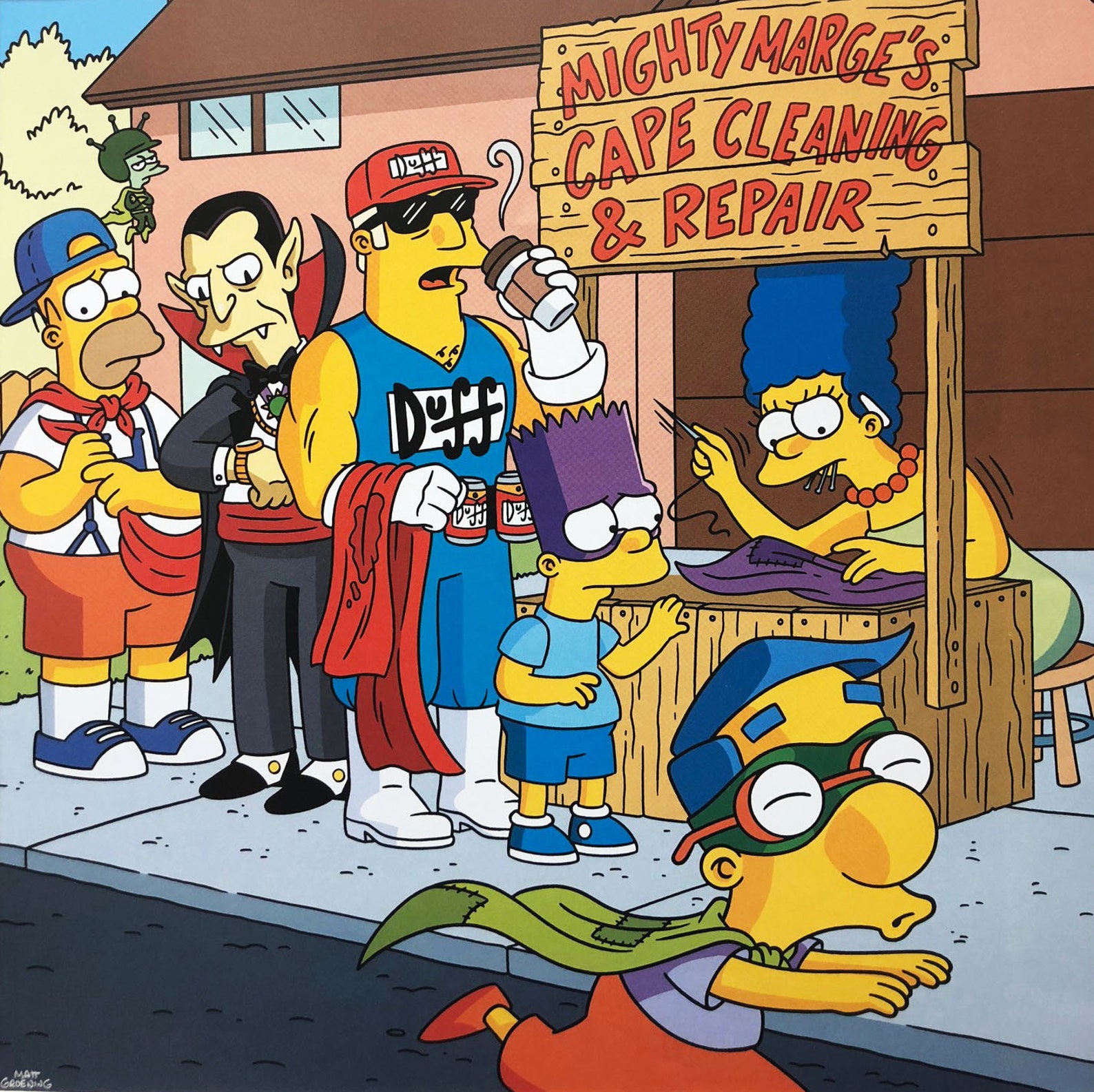 The Simpsons mighty Marge's Cape Repair New - Etsy