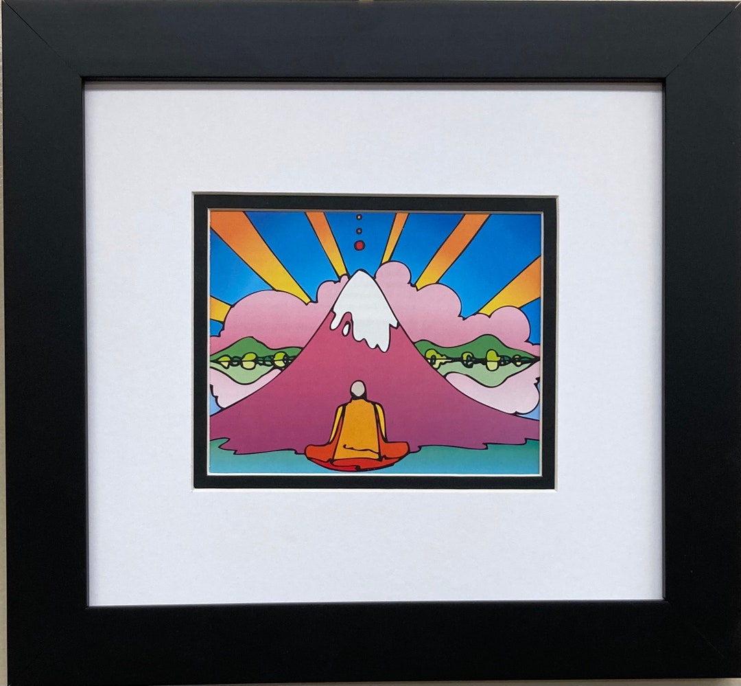Peter Max "himalayan Monk 1972" New FRAMED Art POP Psychedelic - Etsy