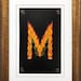 Erte "m" CUSTOM FRAMED Vintage Print Art Deco Alphabet Letter Suite - Etsy