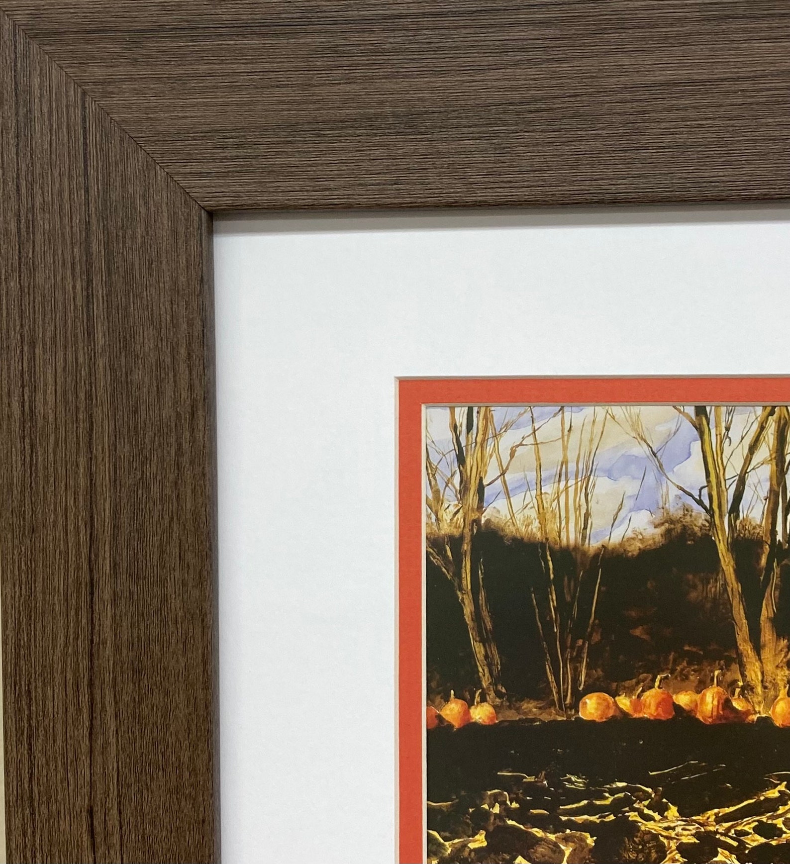 Jamie Wyeth warm Halloween CUSTOM FRAMED Art Andrew Americana Pumpkin ...