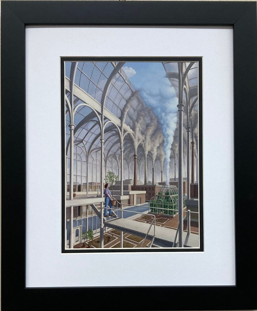 Rob Gonsalves " Air Exchange " Newly Custom Framed Art Print Magic Realism - Etsy