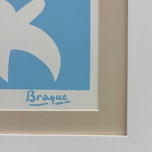 Georges Braque "in Flight" (loving Doves) Framed Plate Signed ...