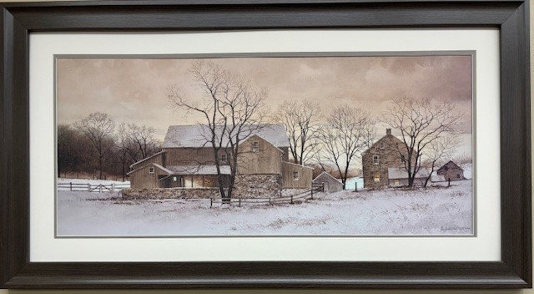 Ray Hendershot "evening Chores" FRAMED American Country Farm Art Print ...