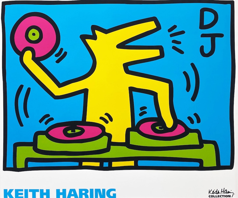 Keith Haring kh07 CUSTOM FRAMED Art Lithograph - Etsy