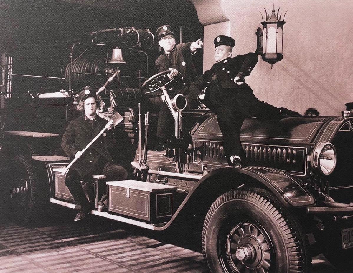 Three Stooges "firefighters" Custom Framed Art - Etsy