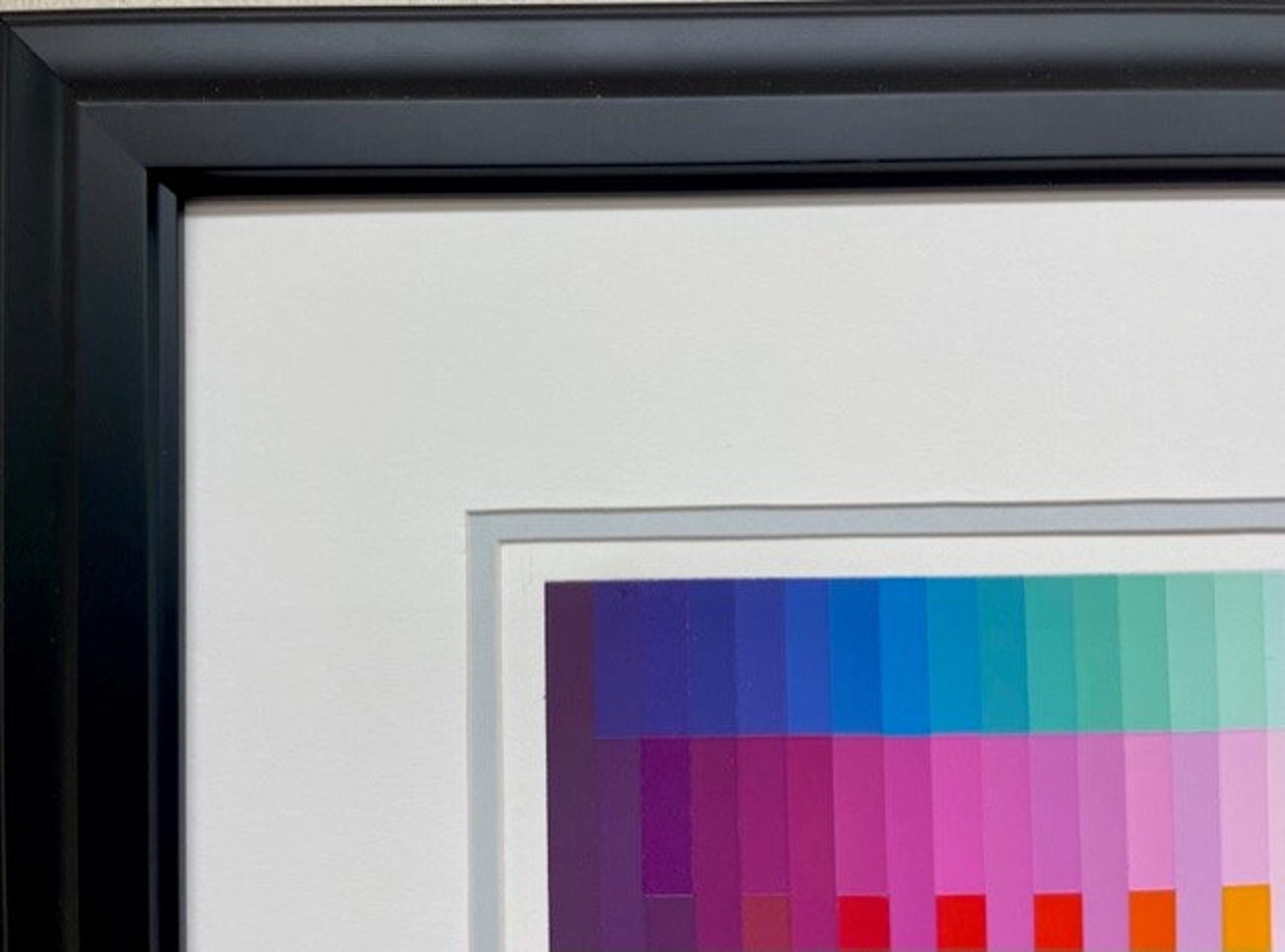 Yaacov Agam "magic Rainbow" Hand Signed Limited Edition Silkscreen ...