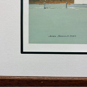 James Feriola "winter Tranquilty" Hand Signed Lithograph Custom Framed ...