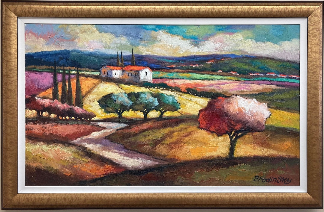 Slava Brodinsky summer Blossoms Hand Signed Original Oil Framed Art New ...