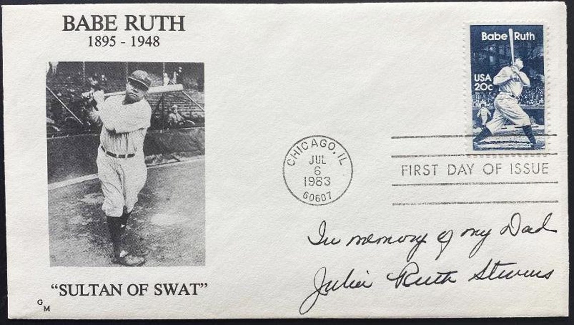 Babe Ruth Sultan of Swat 1st Day Issue Stamp Cover Baseball | Etsy