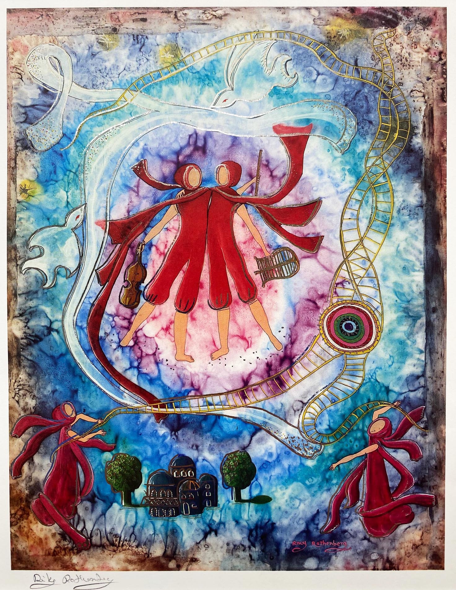 Rothenberg David and Jonathan FRAMED Signed Jewish | Etsy