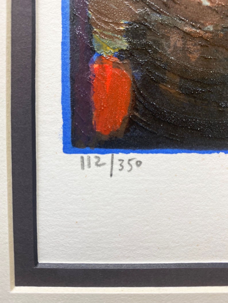 Claude Fauchere "couleurs De Franc" Framed Hand Signed & # Serigraph ...