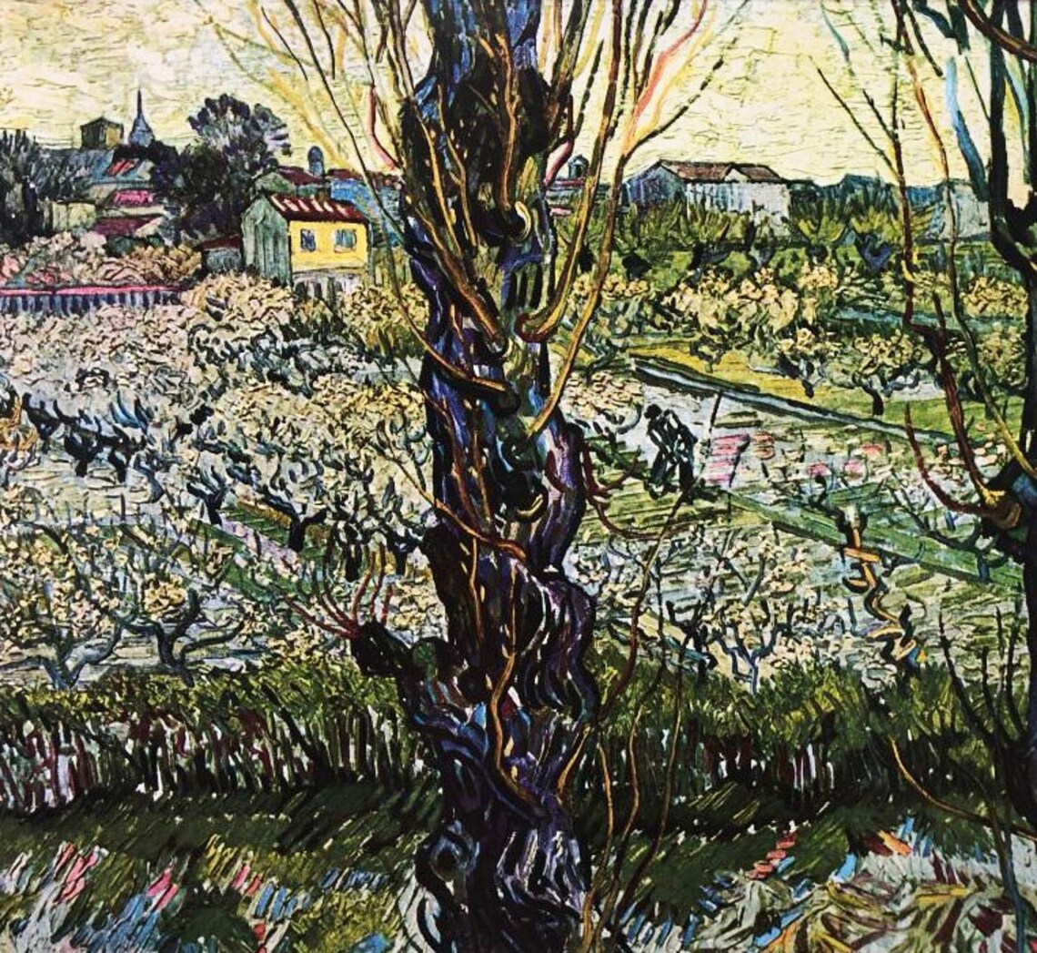 Vincent Van Gogh View of Arles Flowering Orchards | Etsy